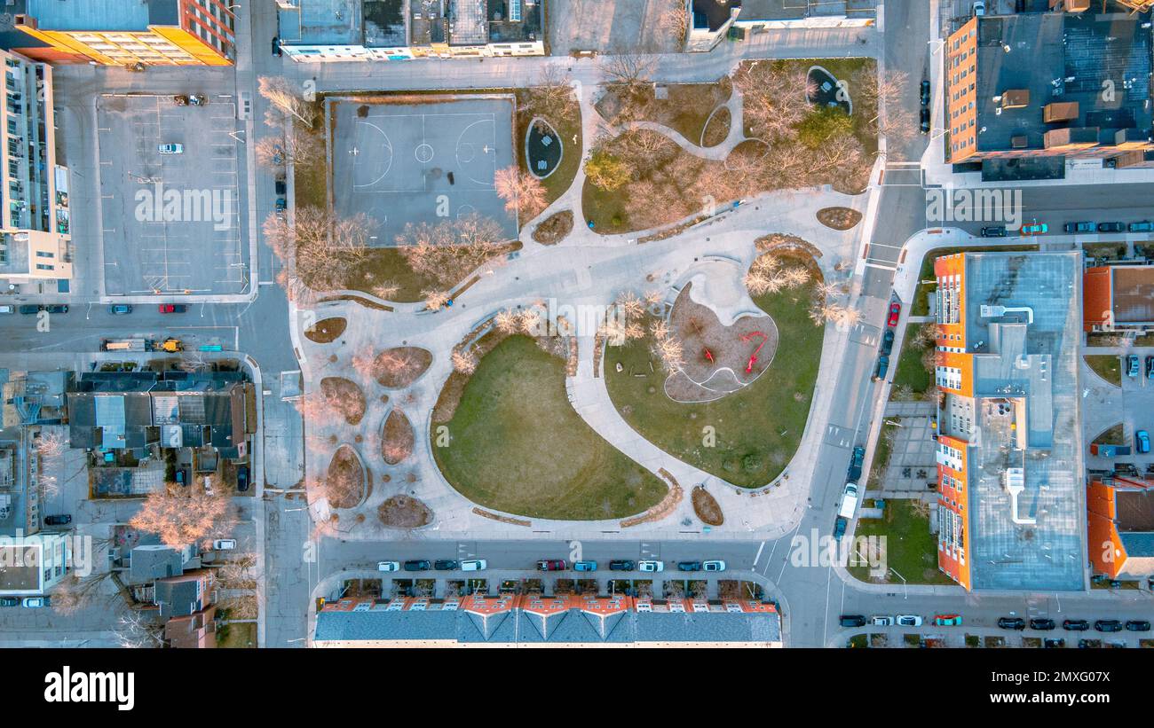 Aerial view high park in toronto hi-res stock photography and images ...