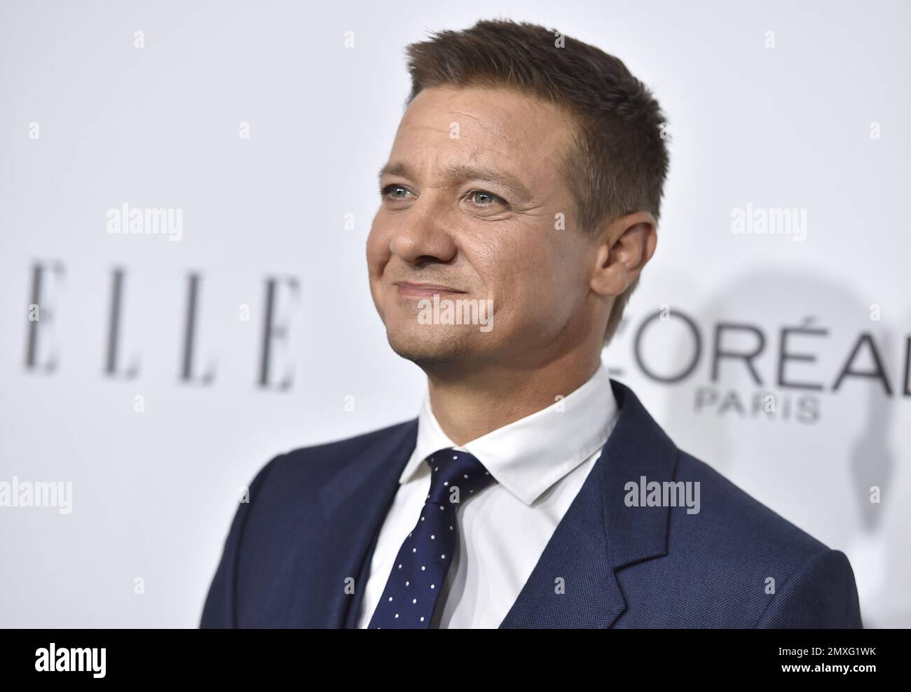Jeremy Renner arrives at the 23rd annual ELLE Women in Hollywood Awards ...