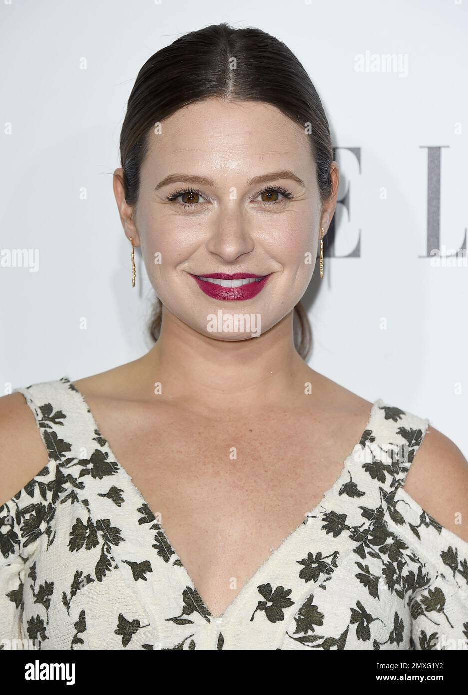 Katie Lowes arrives at the 23rd annual ELLE Women in Hollywood Awards ...