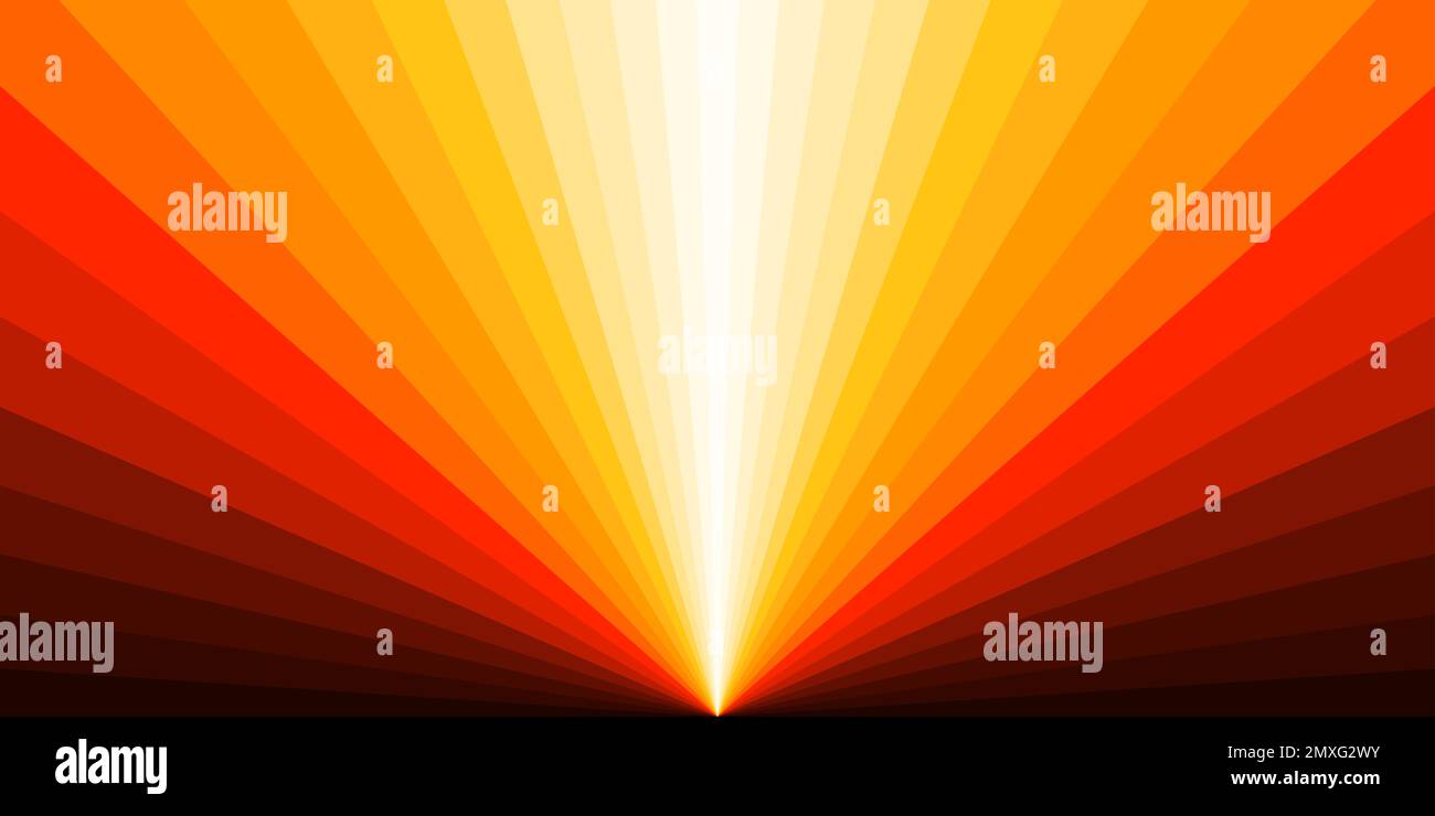 Abstract sunrise background template. Colorful sun ray design graphic ...