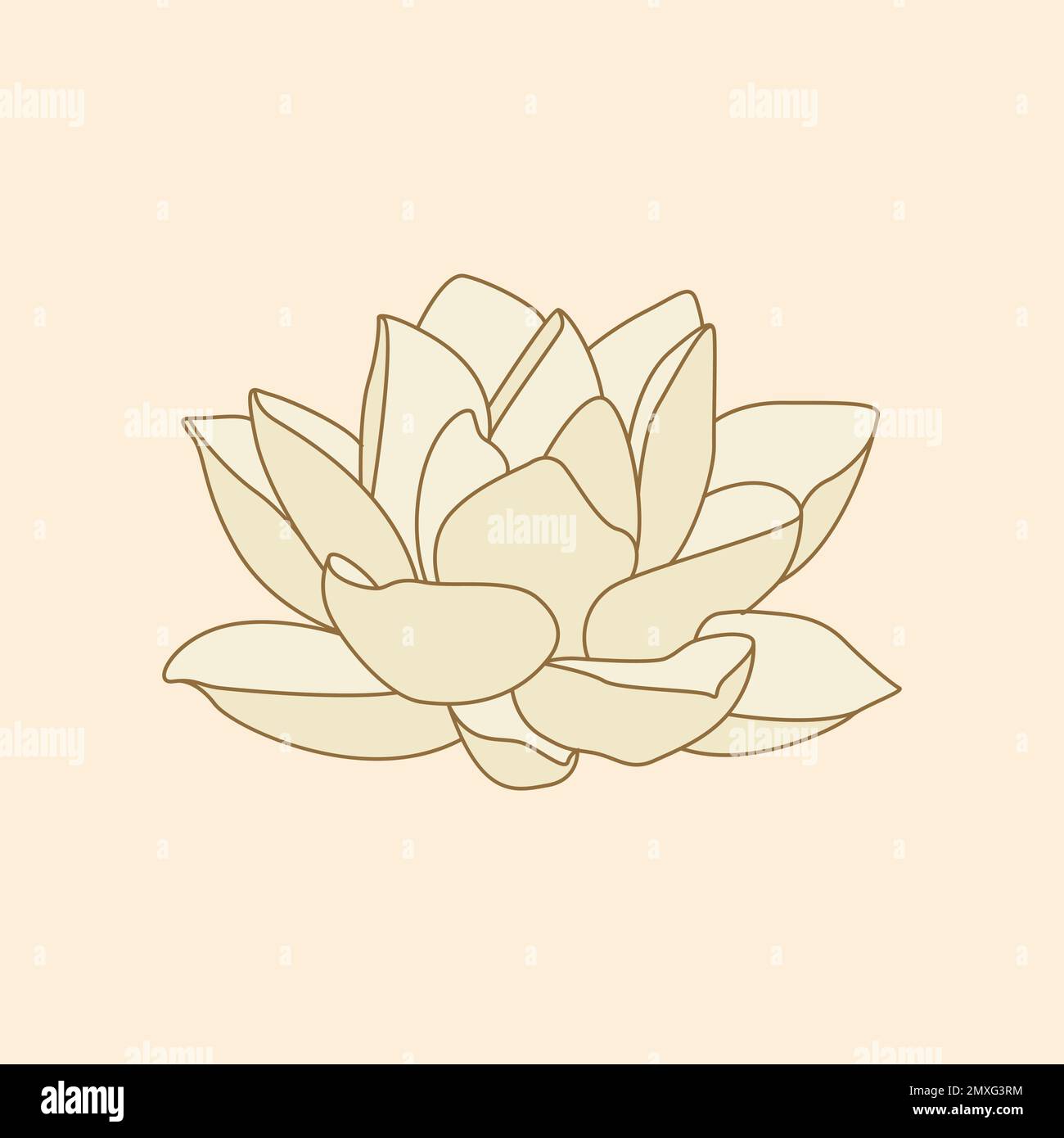Lotus flower isolated vector object Stock Vector Image & Art - Alamy