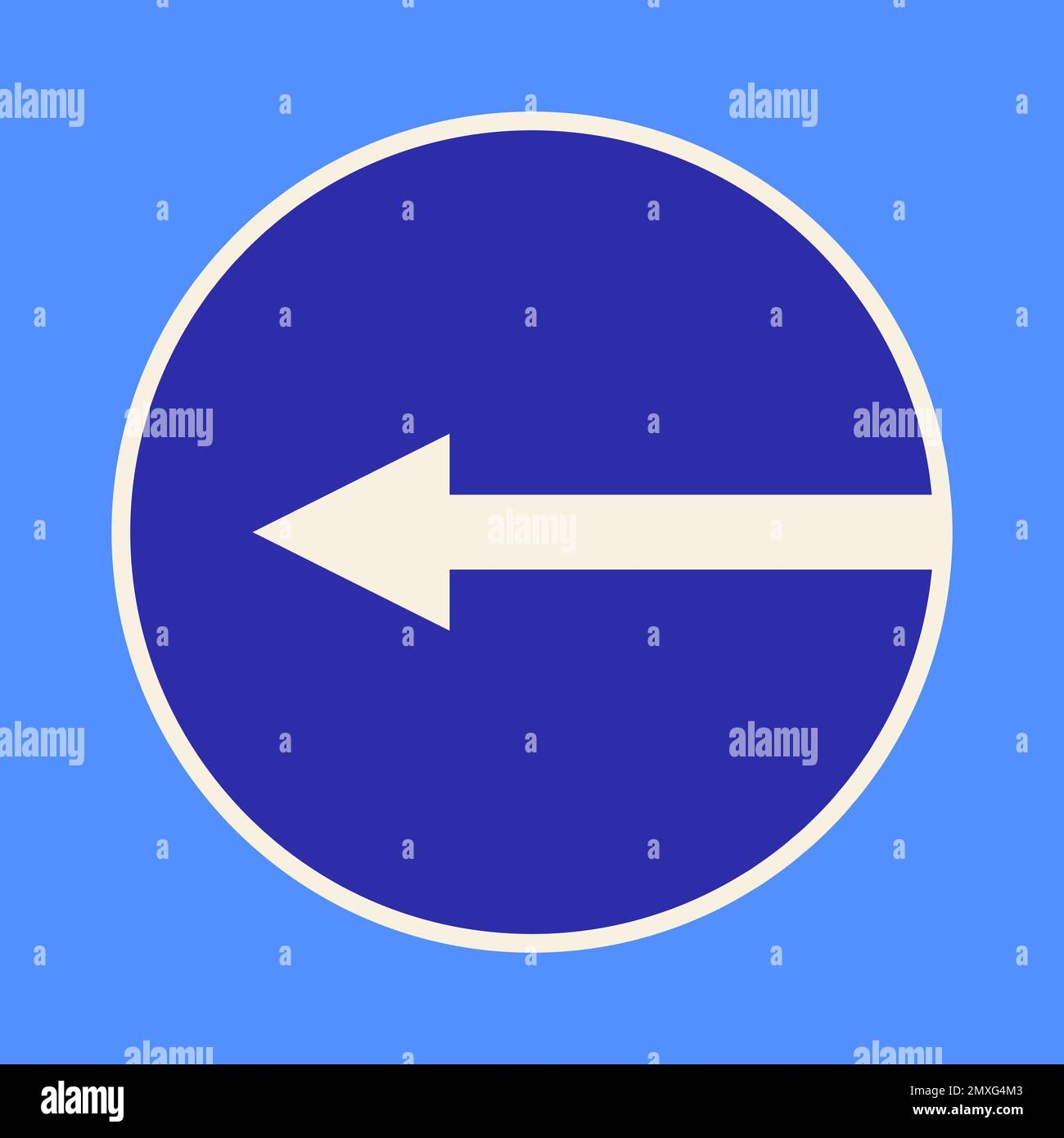 Left road sign clipart hi-res stock photography and images - Alamy