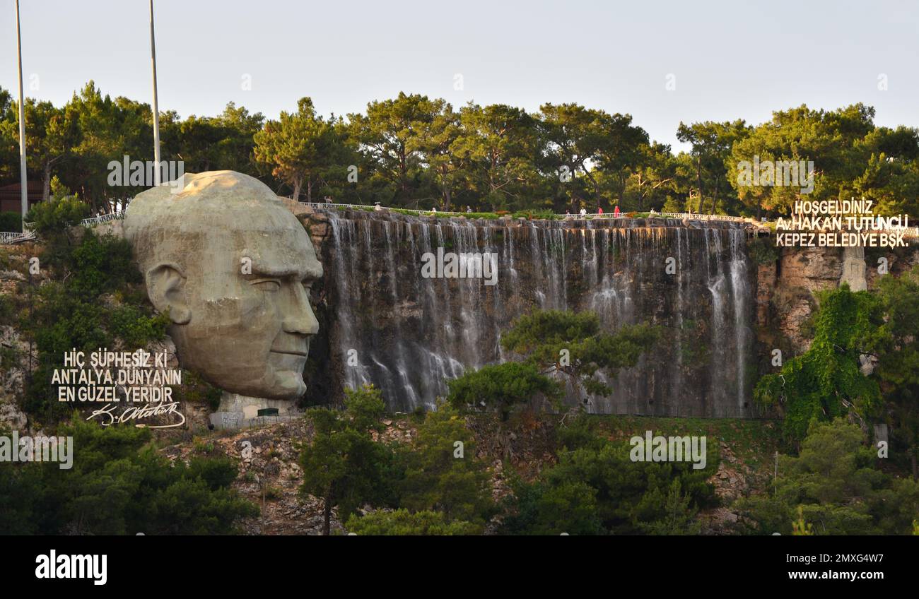 Ataturk Mask - Antalya - TURKEY Stock Photo - Alamy