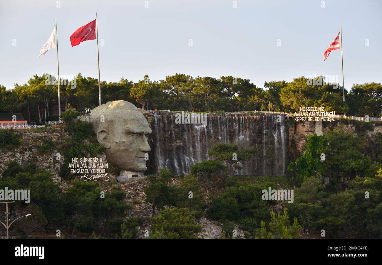 Ataturk Mask - Antalya - TURKEY Stock Photo - Alamy