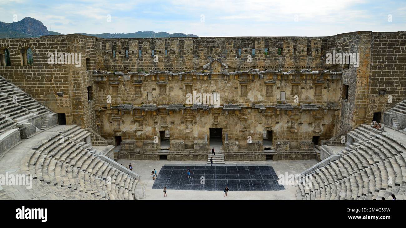 Aspendos Ancient City - Antalya - TURKEY Stock Photo - Alamy