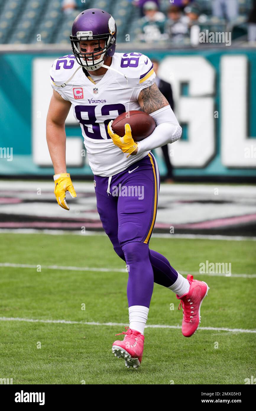 Minnesota Vikings tight end Kyle Rudolph (82) in action prior to the ...
