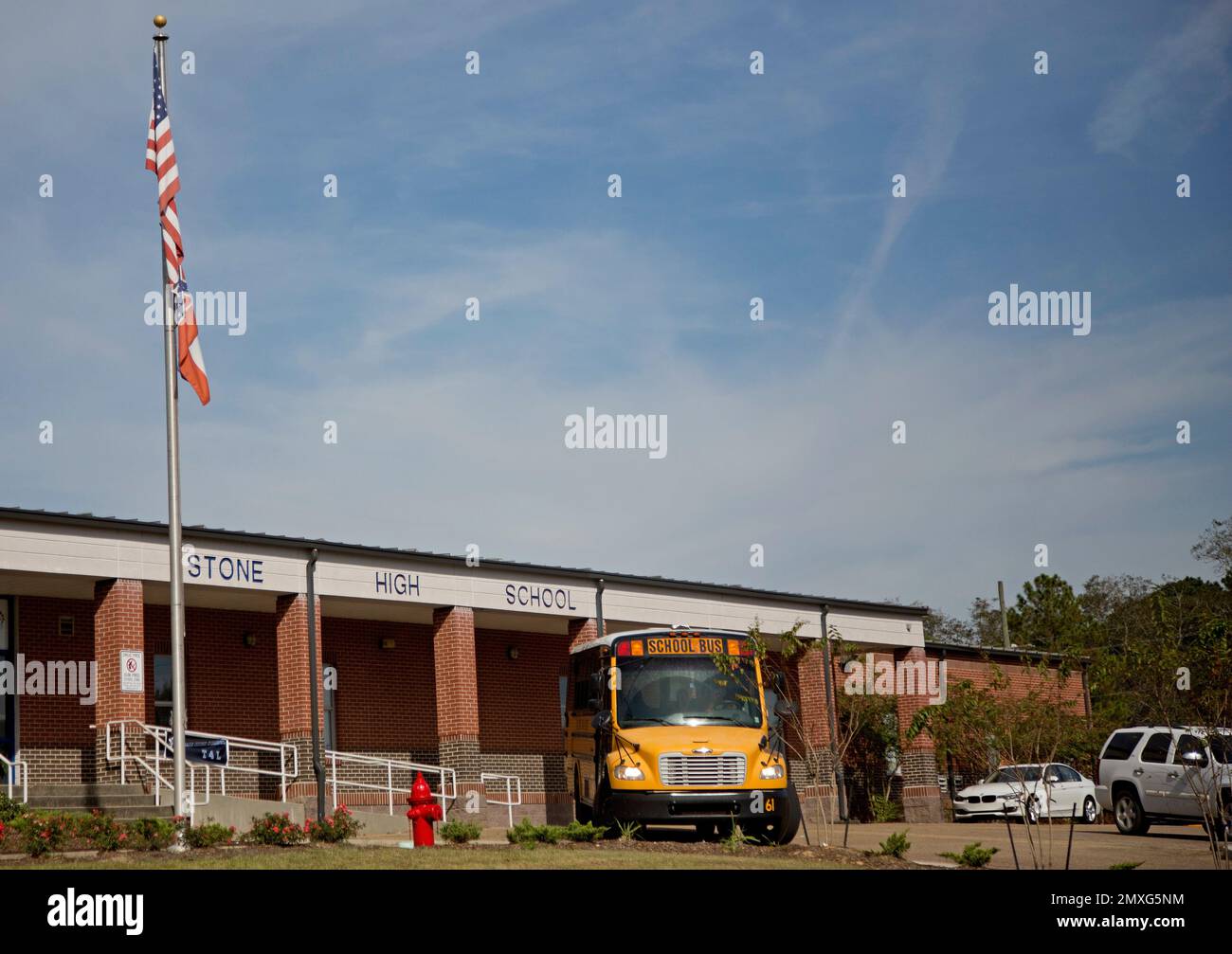 Stone County High School in Wiggins, Miss., is seen Monday, Oct. 24 ...