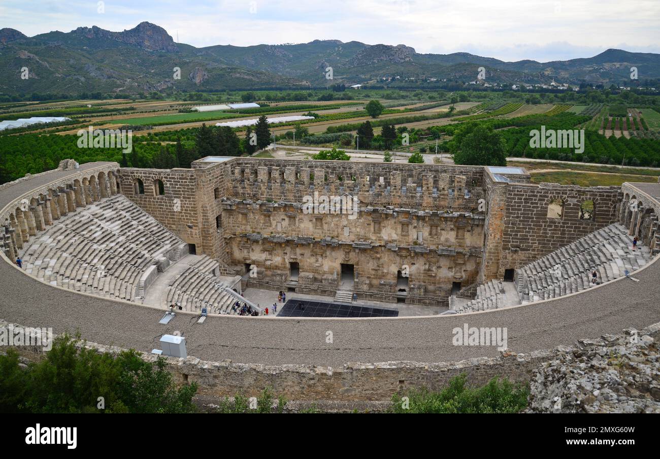 Aspendos Ancient City - Antalya - TURKEY Stock Photo - Alamy