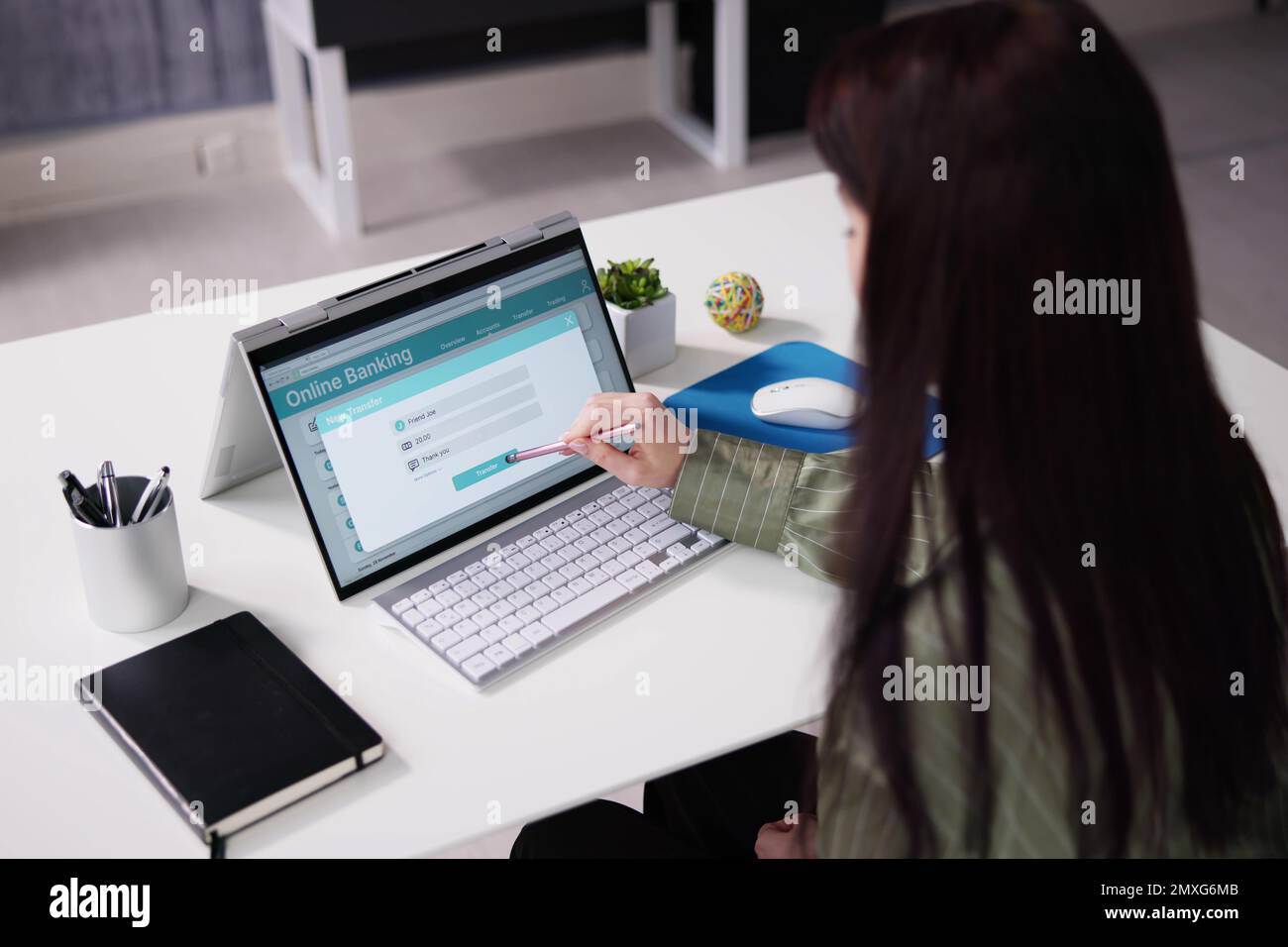 Electronic Bank Balance Statement And Transfer Using Internet Stock ...