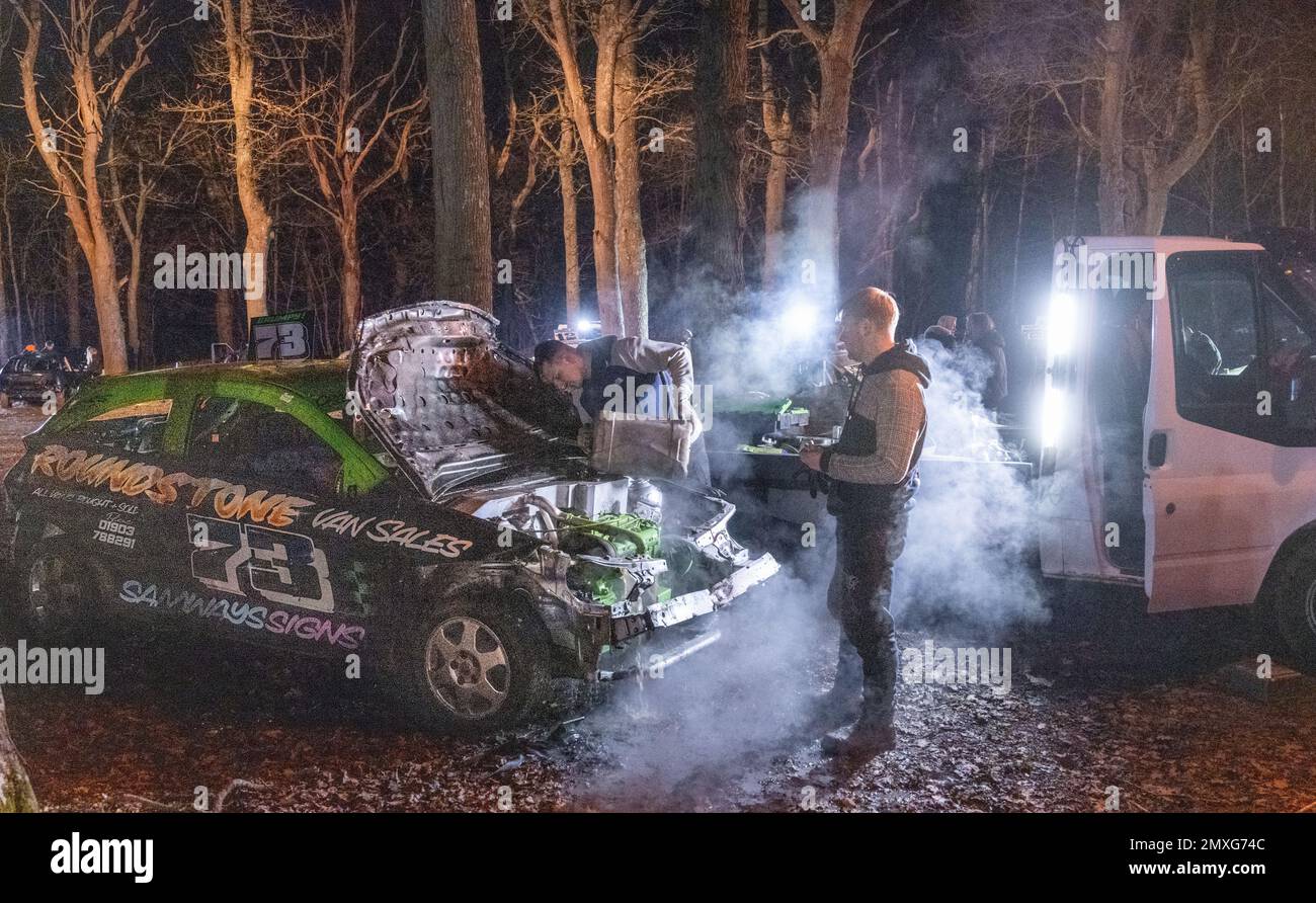 stock car racing, banger racing, old cars in circuit racing on track ...