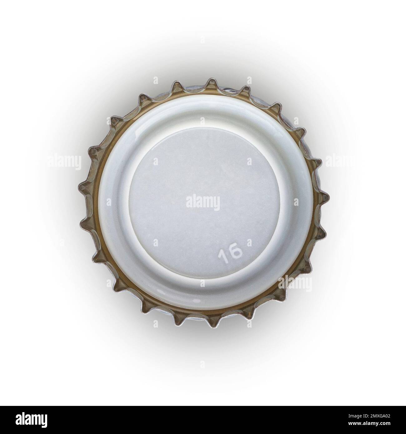 Stopper from a bottle beer isolated on a white background. With clippig ...