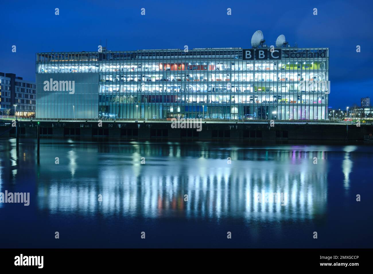 BBC Scotland studios by the River Clyde in Glasgow Stock Photo - Alamy