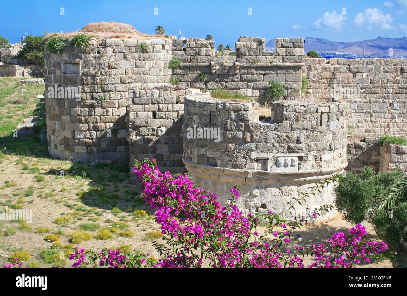Greece. Kos island. The castle of the Knights of the Order of Saint ...