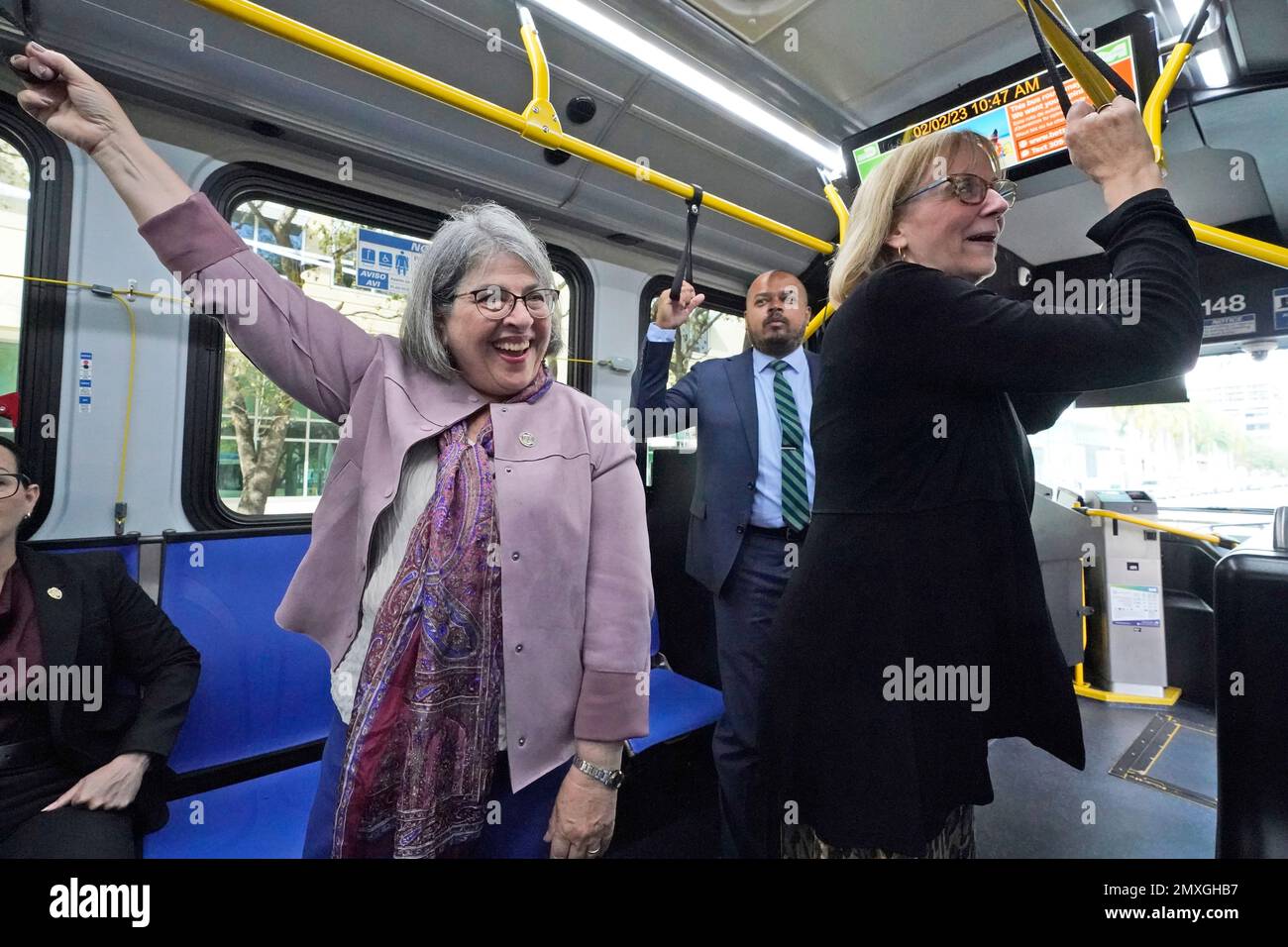 Miami-Dade County Mayor Daniella Levine Cava, left, county ...