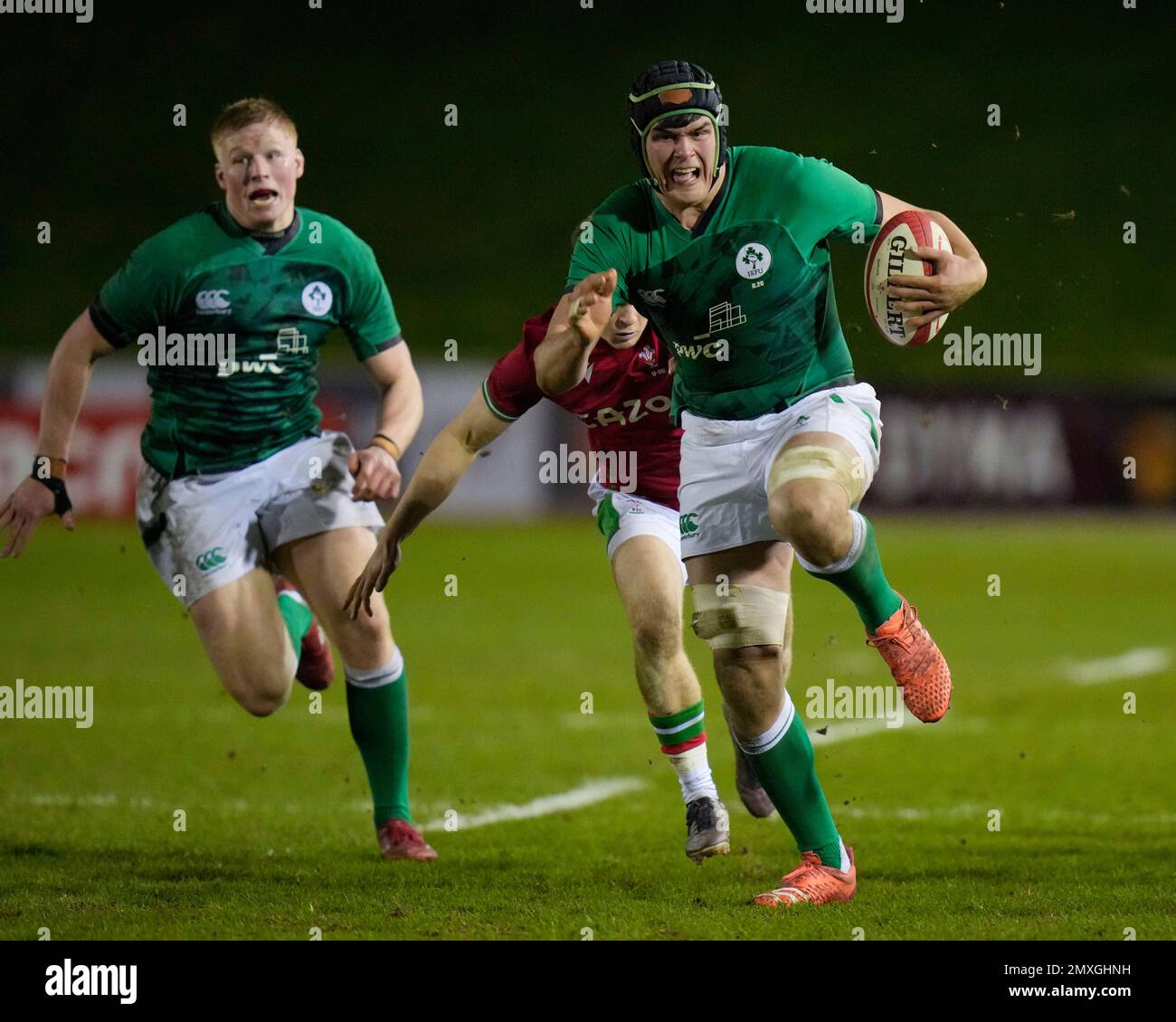 James McNabney #6 of Ireland U20's makes a break during the 2023 U20 ...