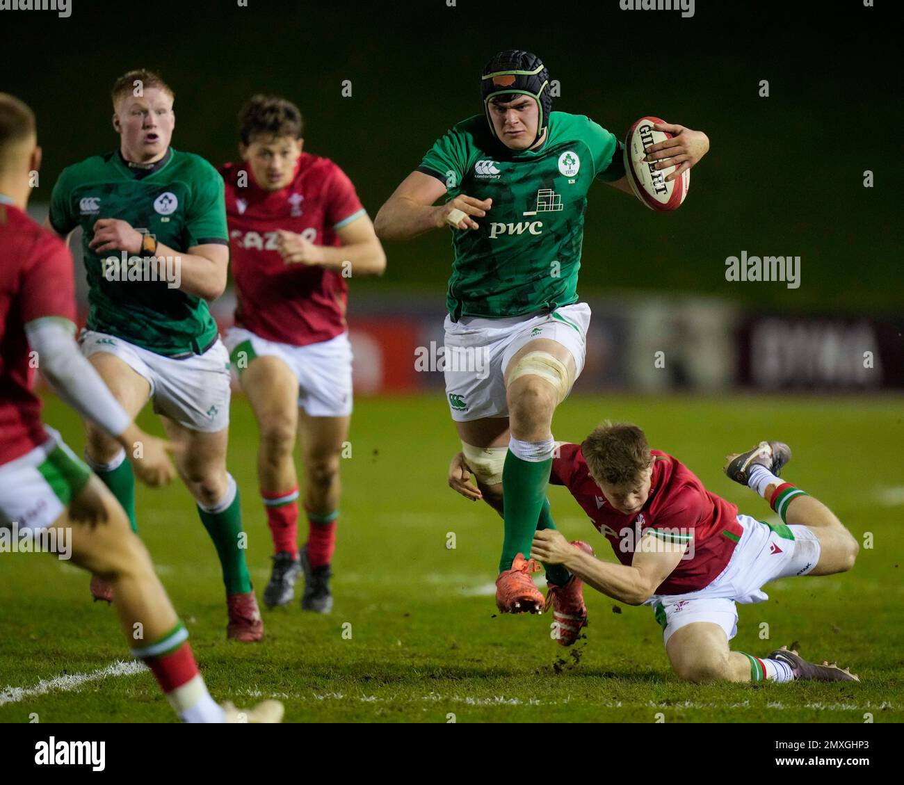 James McNabney #6 of Ireland U20's makes a break during the 2023 U20 ...