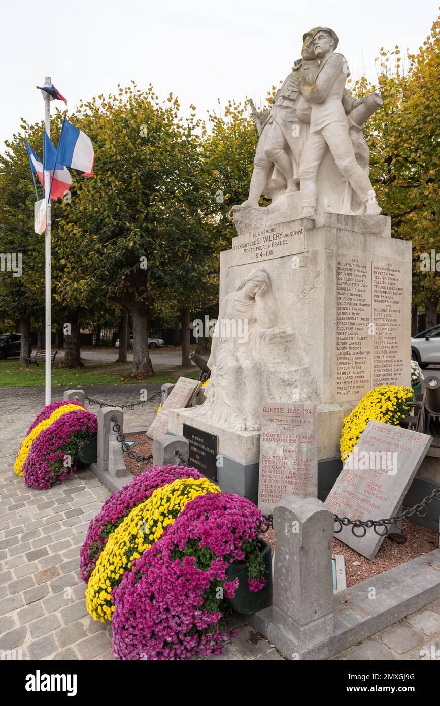 A vertical shot of Monument aux Morts, Monument to the Dead. Saint ...