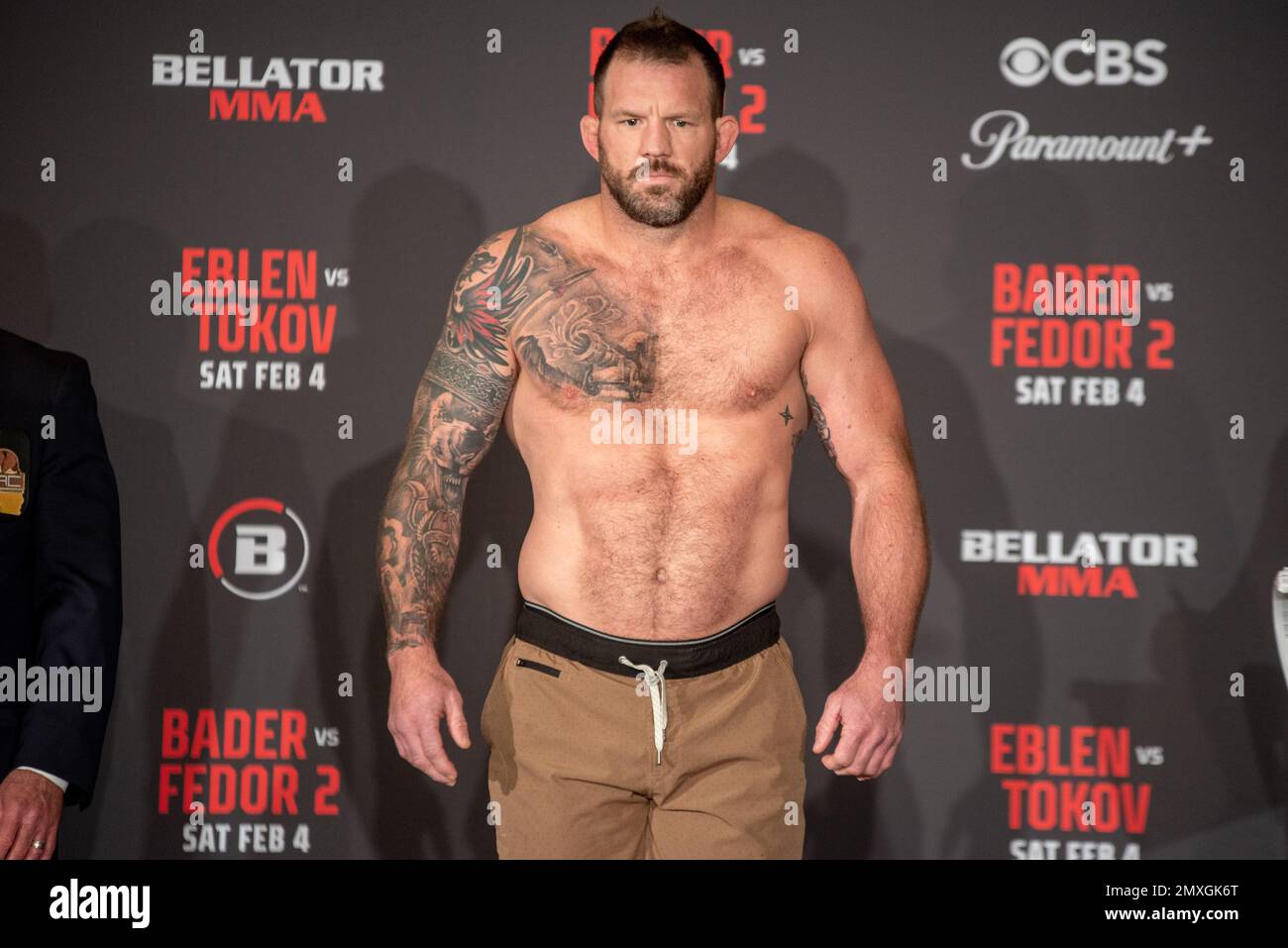 Los Angeles, California - February 3nd: Ryan Bader weighs in at 234.4lb ...