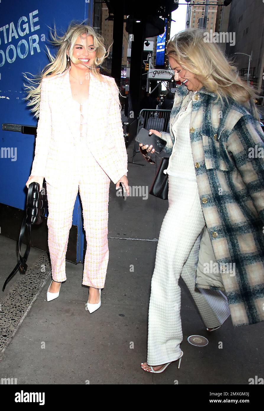 New York, NY, USA. 3rd Feb, 2023. Raquelle Stevens seen at Good Morning ...