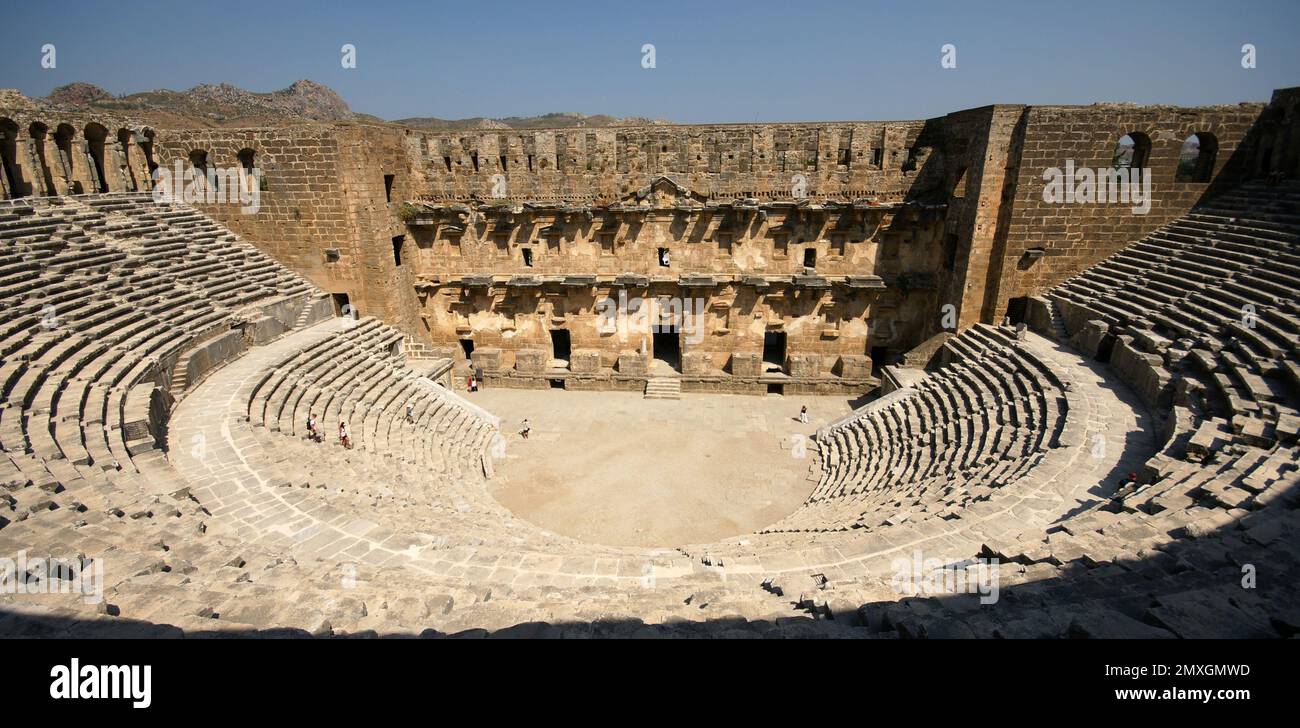 Aspendos Ancient City - Antalya - TURKEY Stock Photo - Alamy