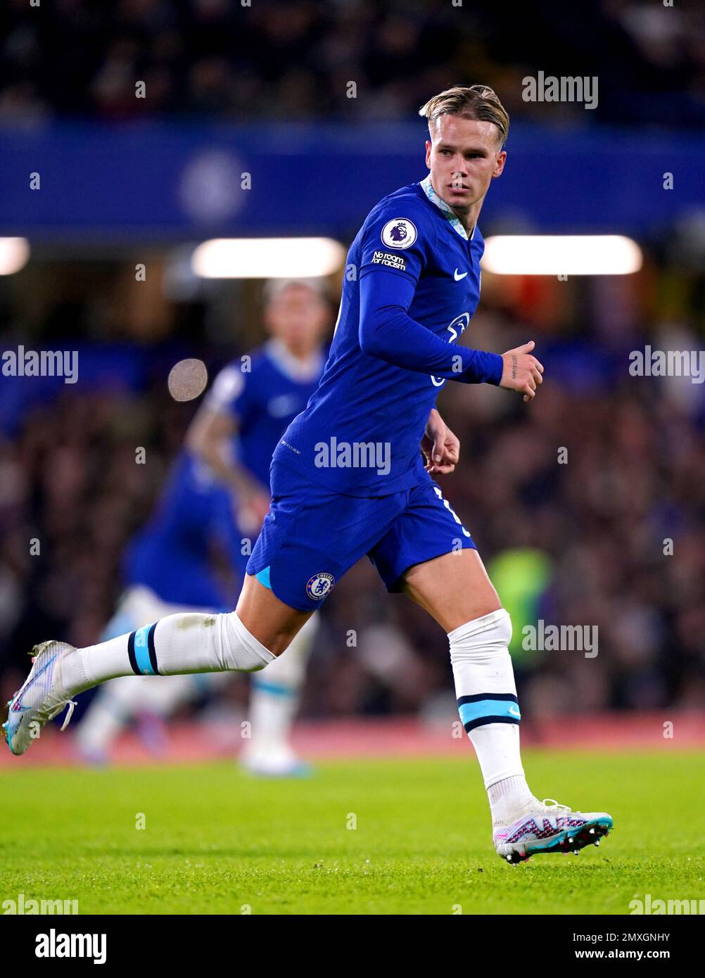 Chelsea's Mykhailo Mudryk during the Premier League match at Stamford ...