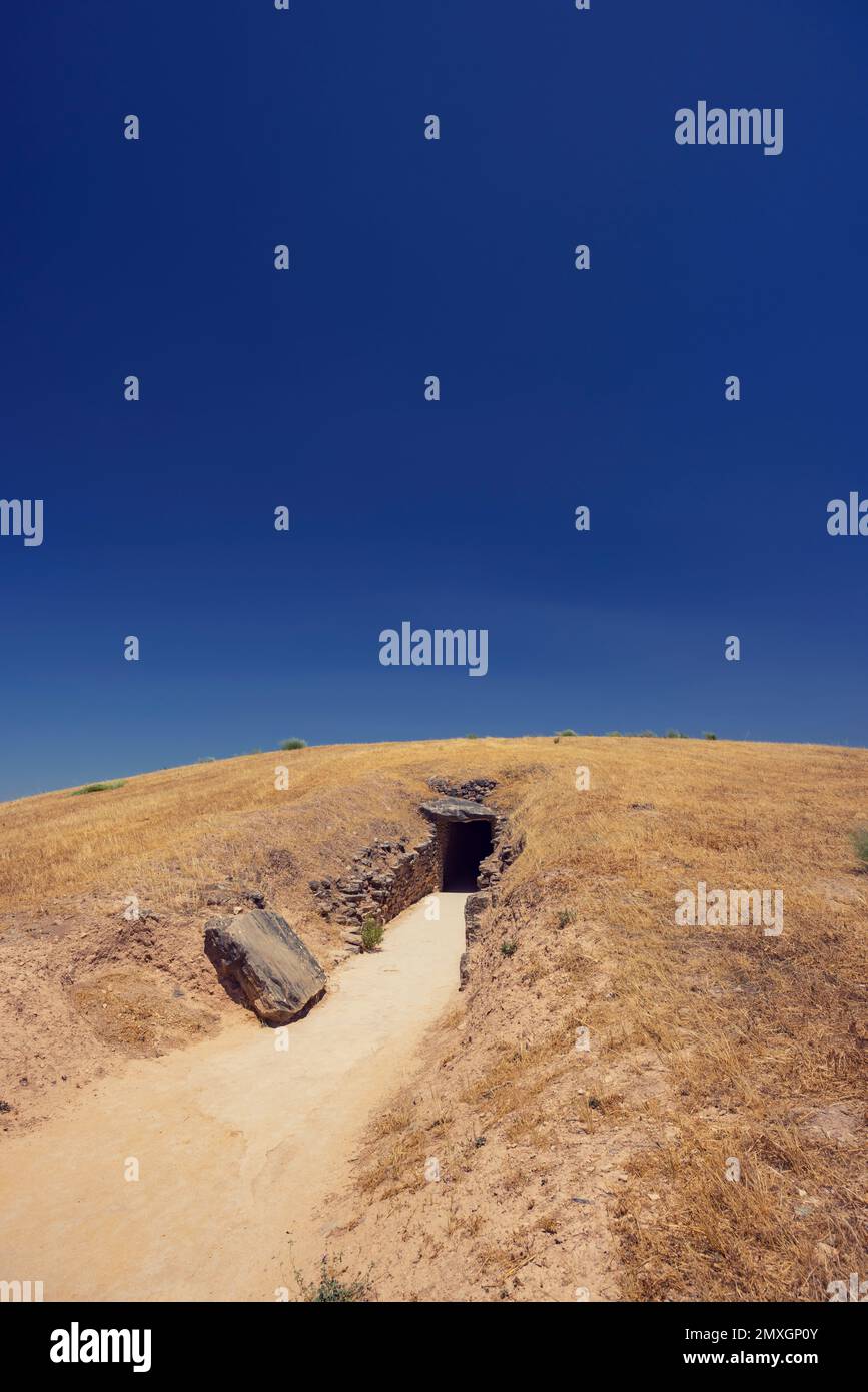Dolmen de El Romeral, UNESCO site, Antequera, Spain Stock Photo - Alamy