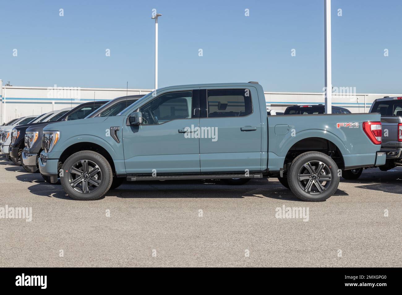 Lafayette - Circa February 2023: Ford F-150 display at a dealership ...