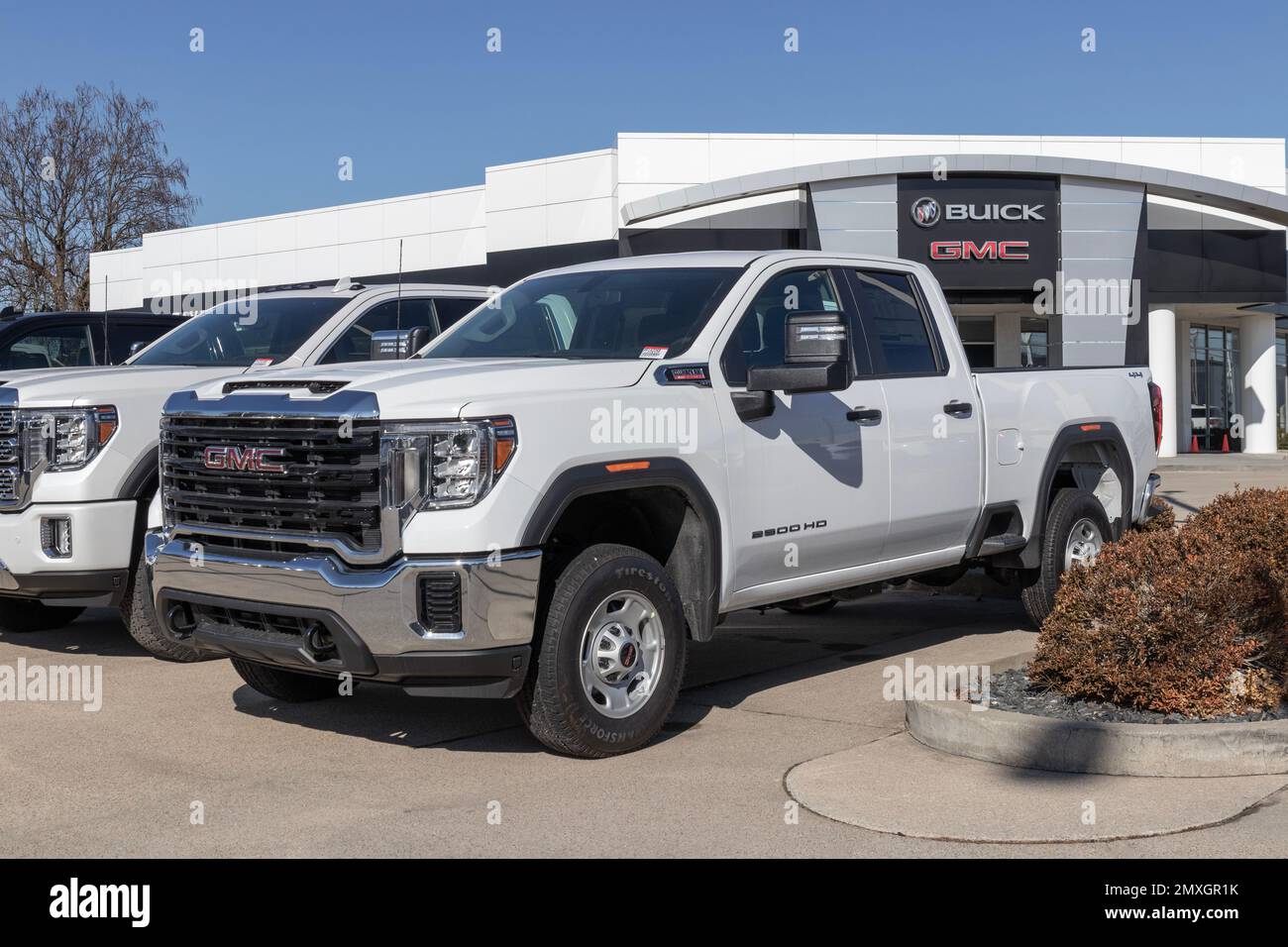 Lafayette - Circa February 2023: GMC Sierra 2500HD display at a ...