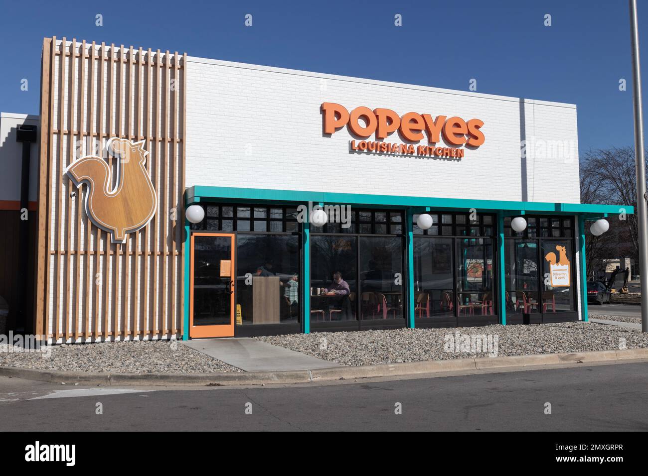 Lafayette - Circa February 2023: Popeyes Louisiana Kitchen Fast Food ...
