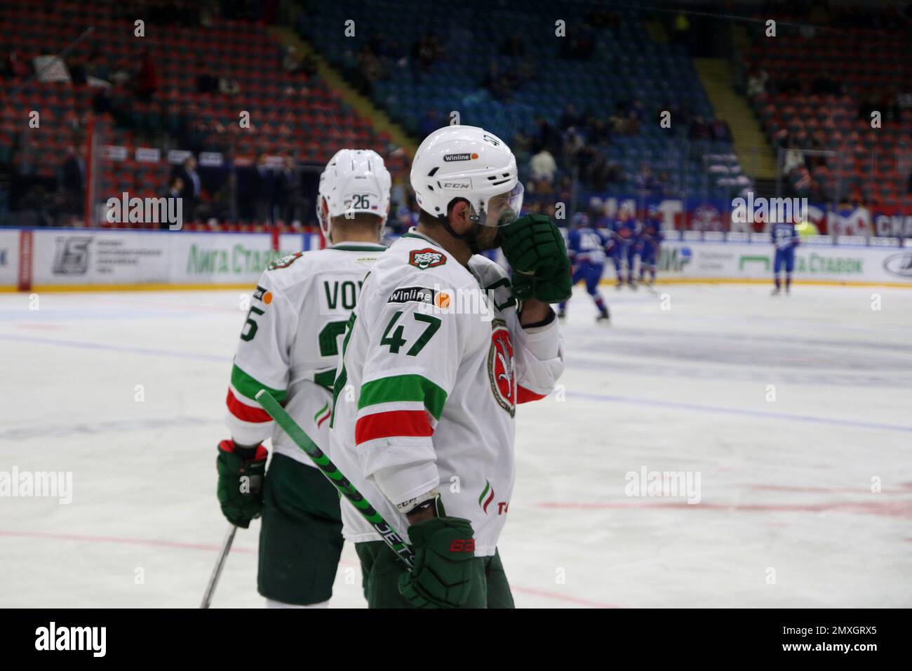 Ak Bars Hockey Club player, Alexander Radulov (No.47) seen in action ...