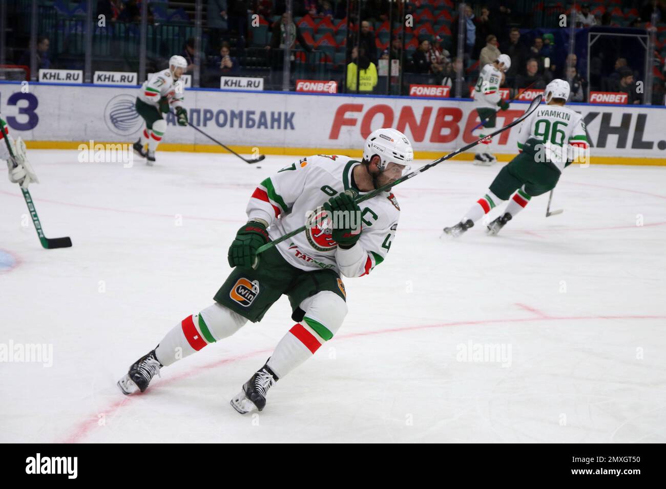 Ak Bars Hockey Club player, Alexander Radulov (No.47) seen in action ...
