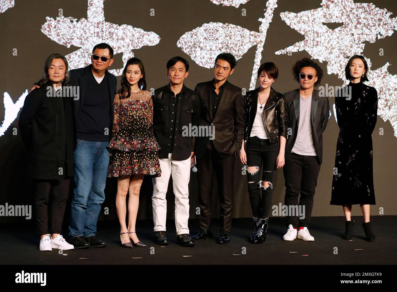 Chinese director Zhang Jiajia, left, Hong Kong director Wong Kar-wai ...