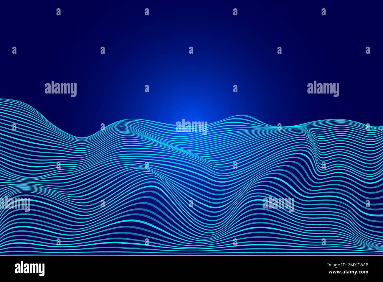 dynamic sound wave, Smooth light blue curve shape with soft gradient ...