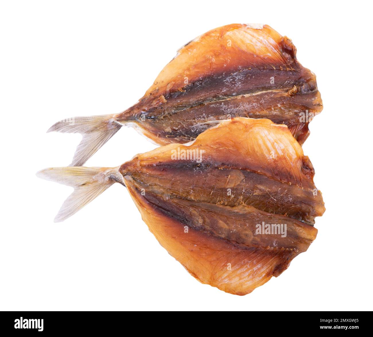 Dried fish isolated on white background Stock Photo - Alamy