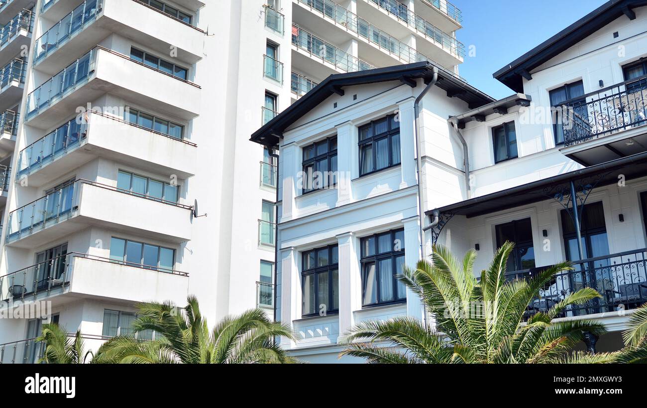 New single family house in a new development area. Residential home ...