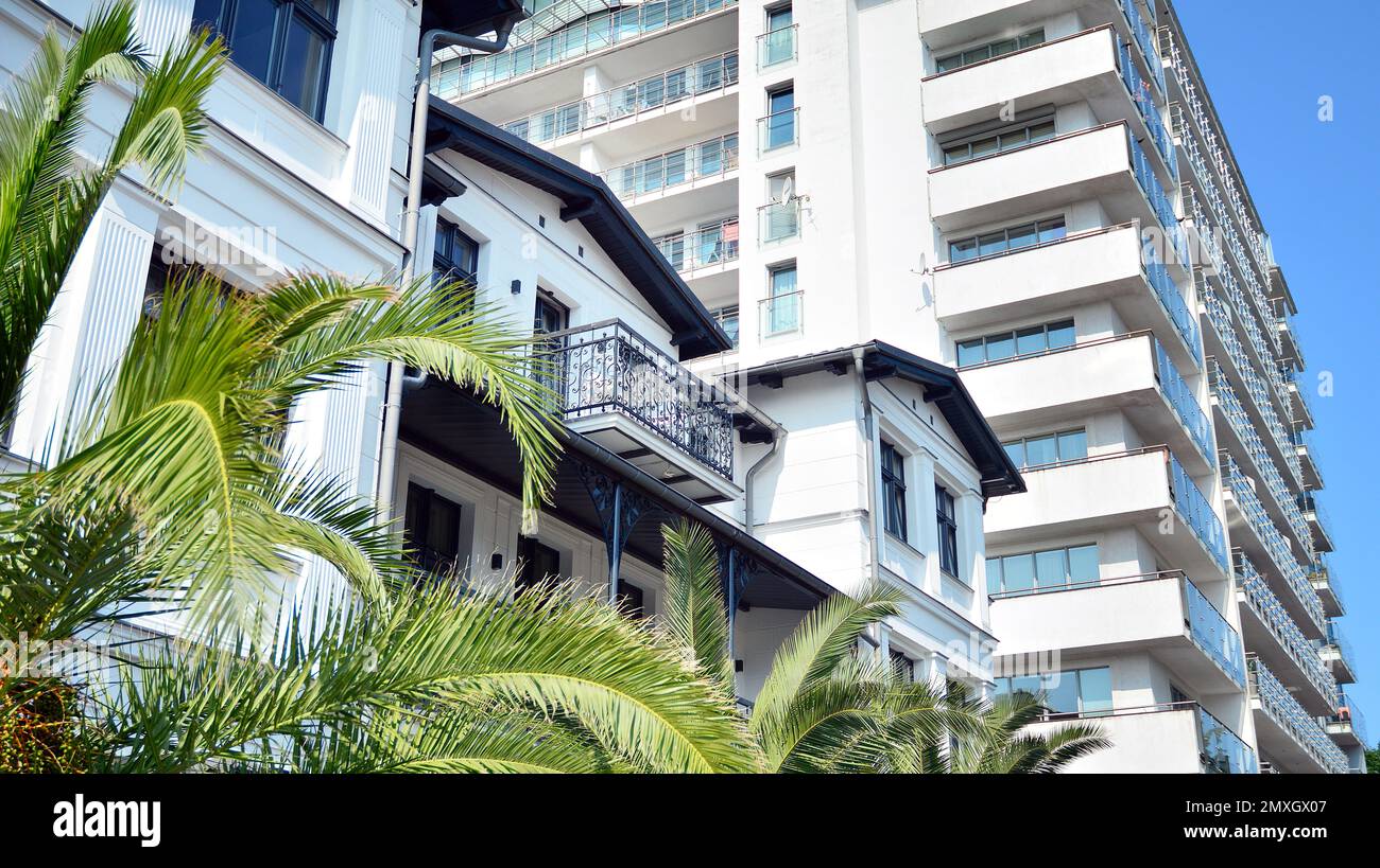 New single family house in a new development area. Residential home ...