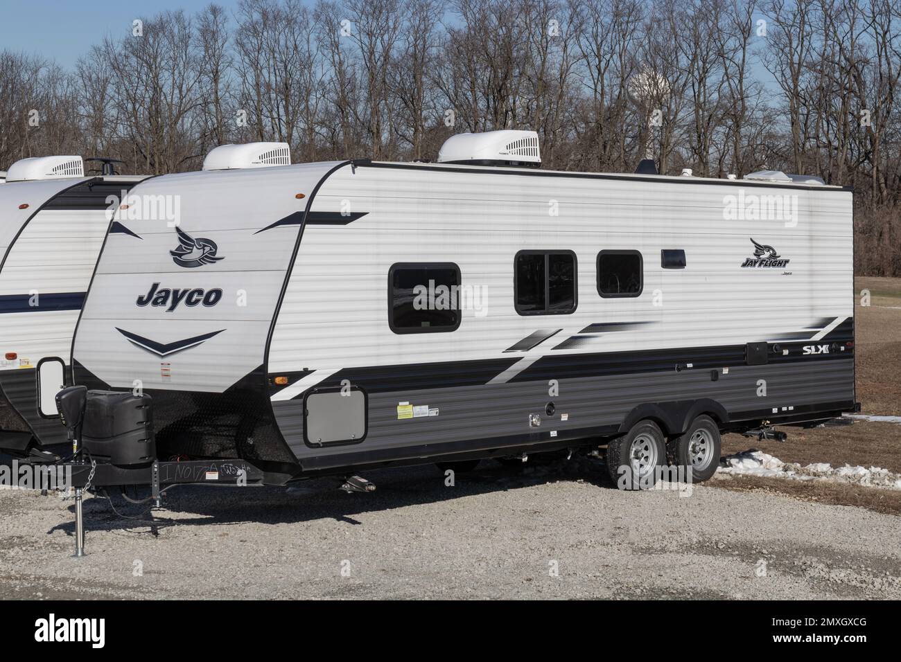 Russiaville - Circa February 2023: Jay Flight travel trailer RV by ...