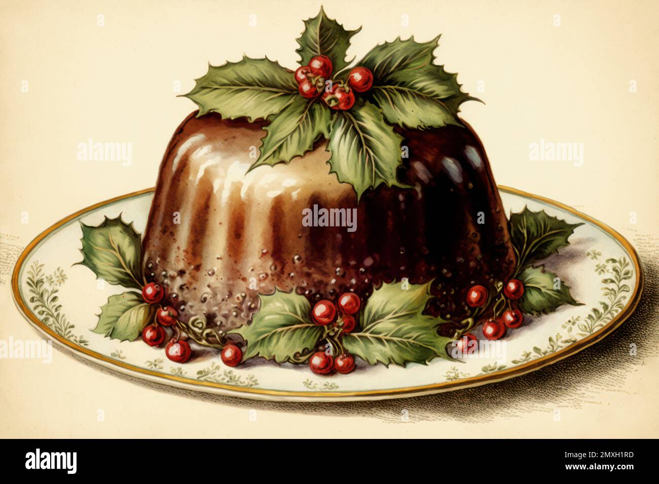 Victorian christmas illustration food hi-res stock photography and ...