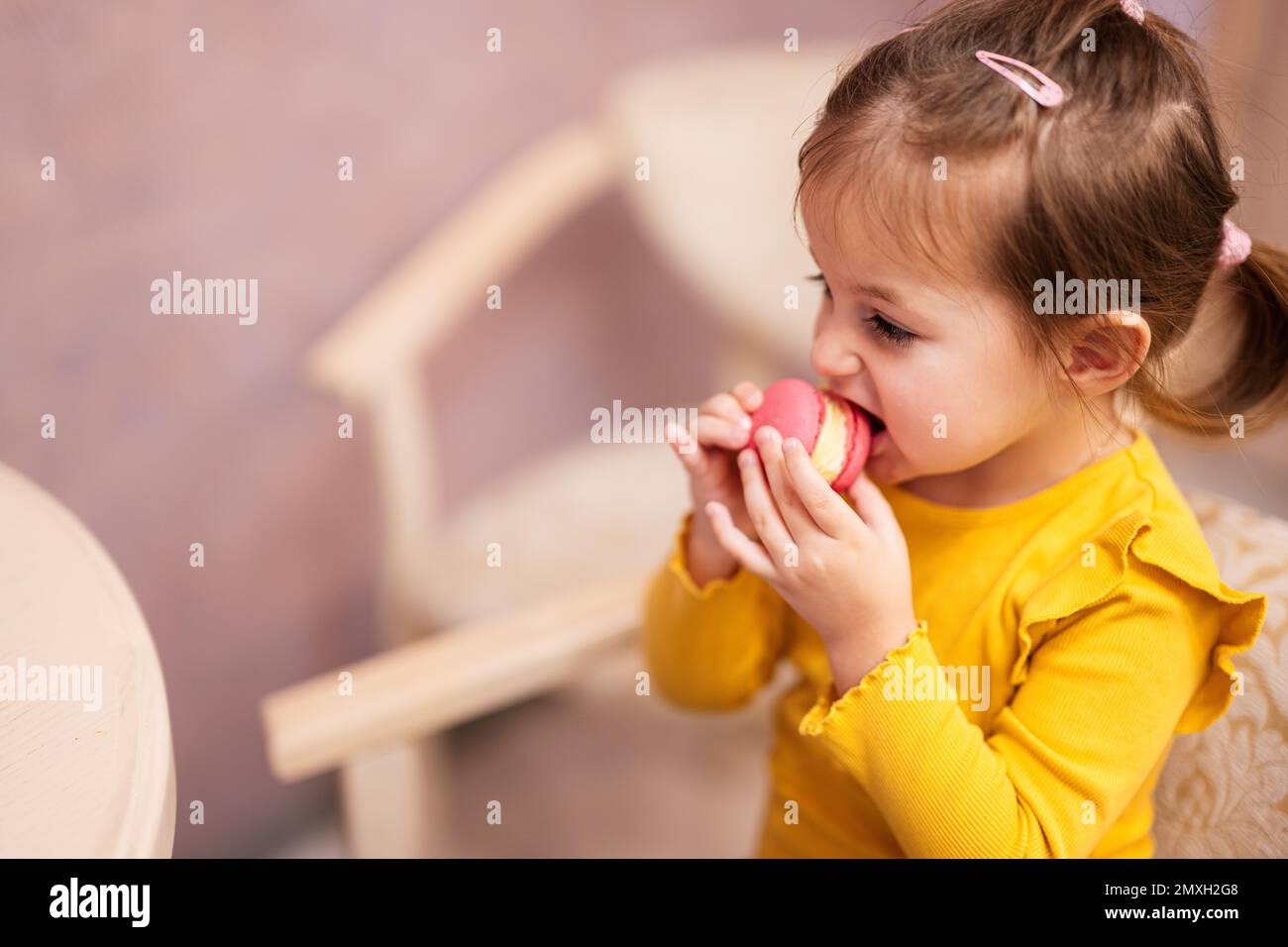 Baby girl eat delicious hi-res stock photography and images - Alamy