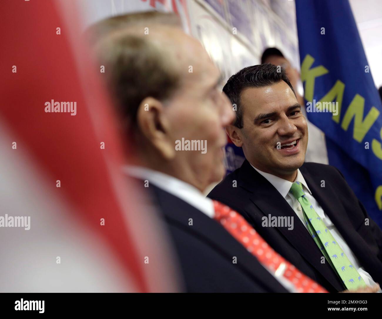 In this photo taken Friday, Oct. 21, 2016, Republican U.S. Rep. Kevin ...