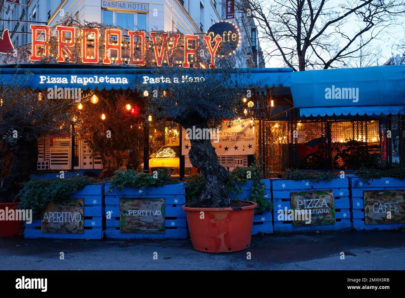 Paris, France - January 15, 2023 : Traditional French restaurant ...