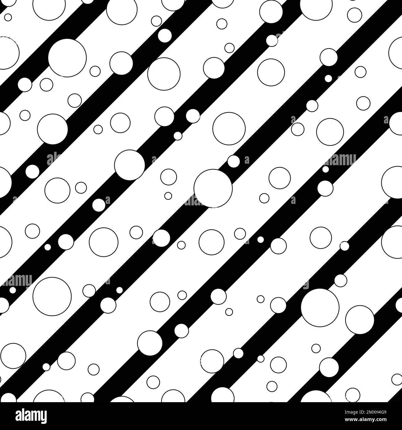 Vector seamless pattern. Repeating abstract background with circles on ...