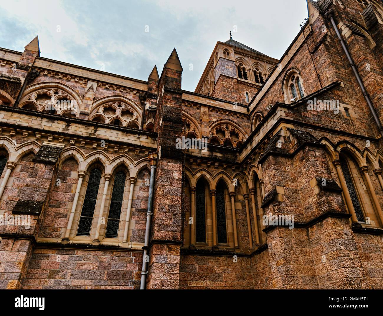 The low-angle view of Saint John's Anglican Cathedral's beautiful ...