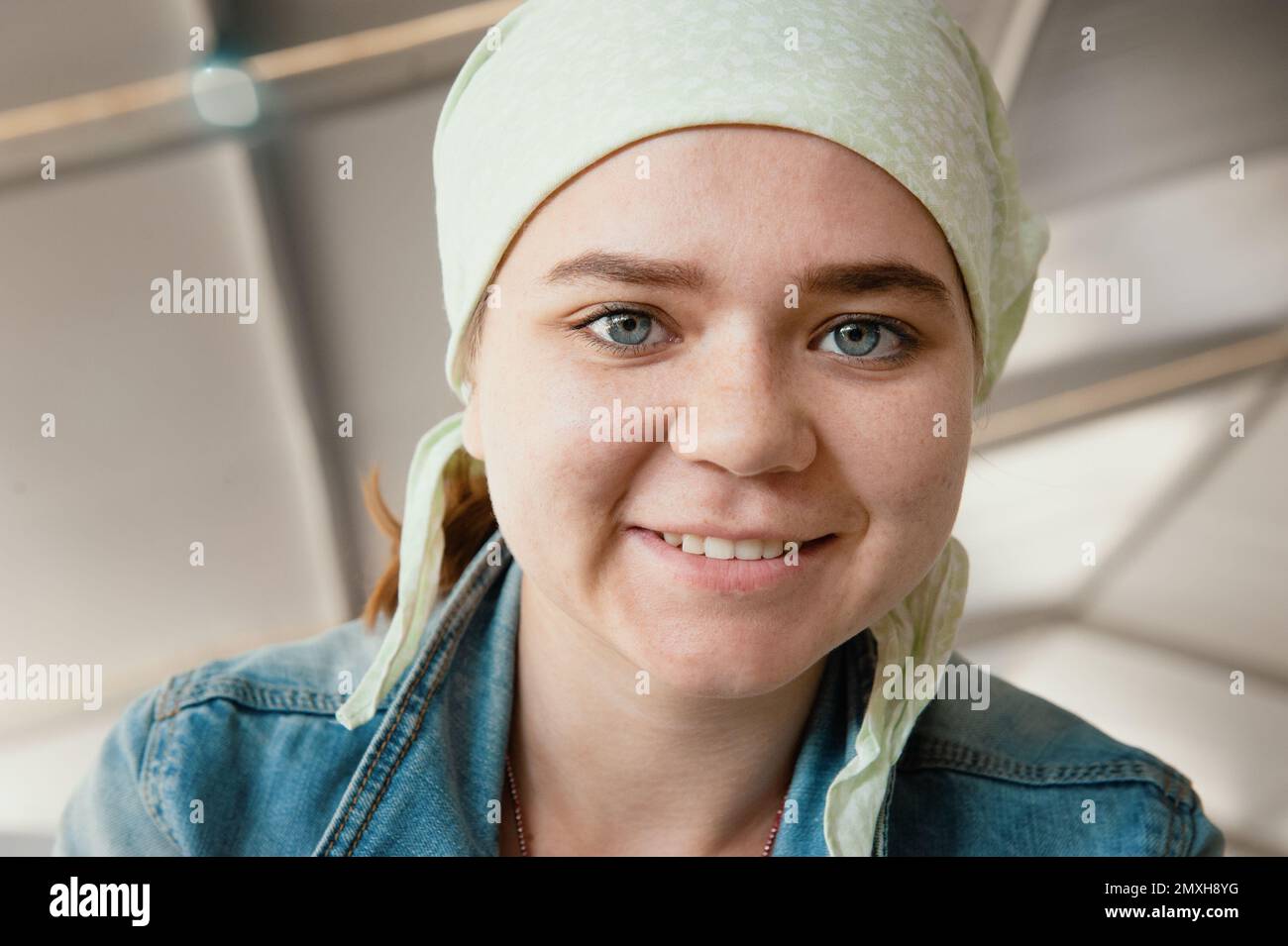 Hair covered with a handkerchief hi-res stock photography and images ...