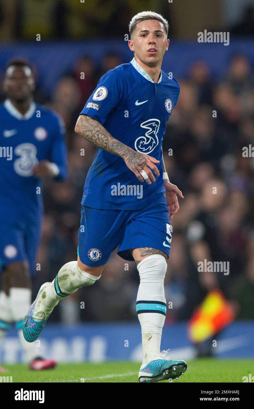 London, UK. 03rd Feb, 2023. Enzo Fernandez of Chelsea during the ...
