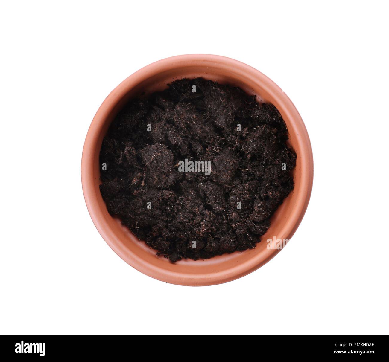 Soil pottery top view Cut Out Stock Images & Pictures - Alamy