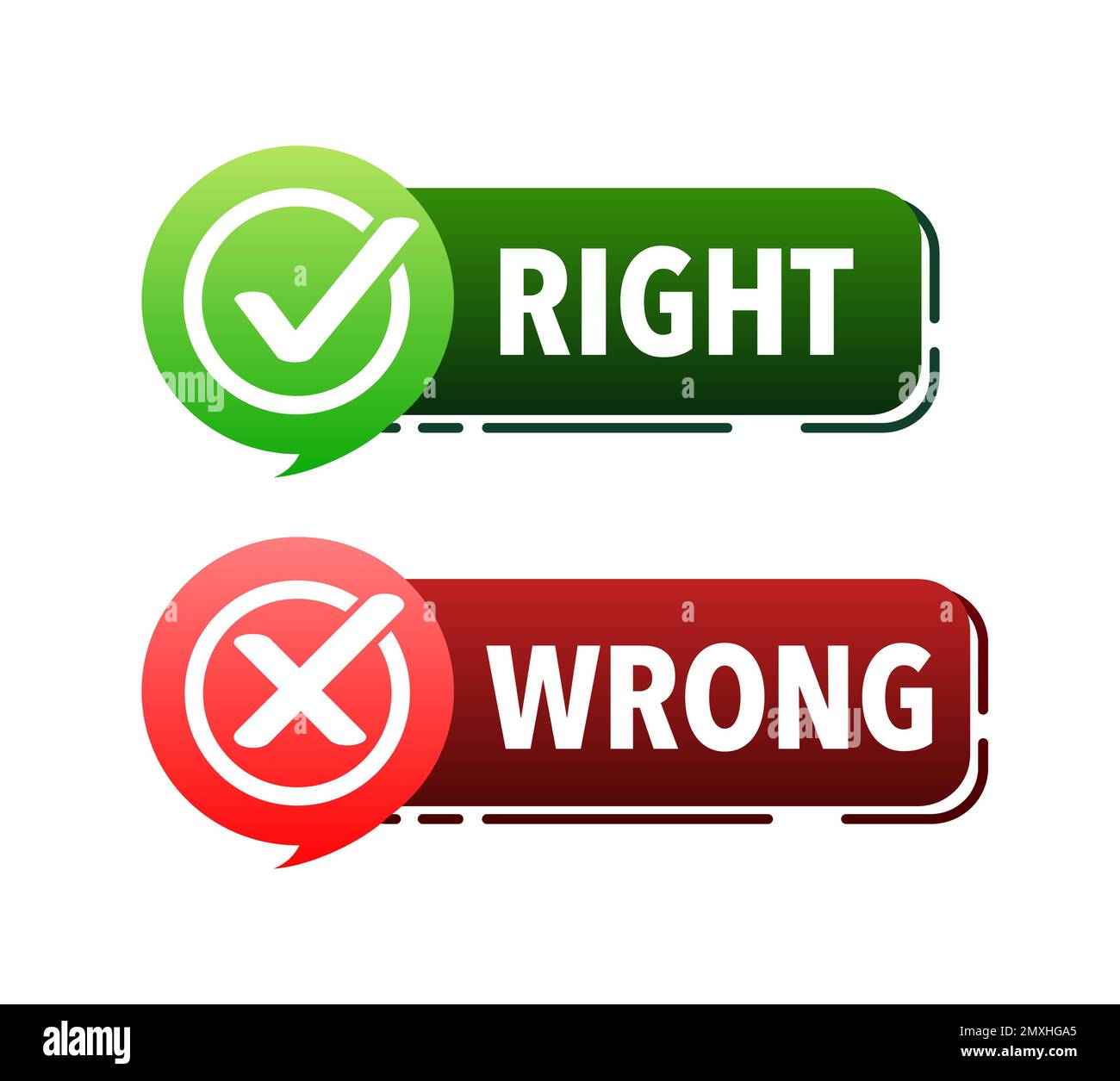 Right wrong label, sign. Check mark icon Stock Vector Image & Art - Alamy Right wrong label, sign. Check mark icon Stock Vector Image & Art - Alamy