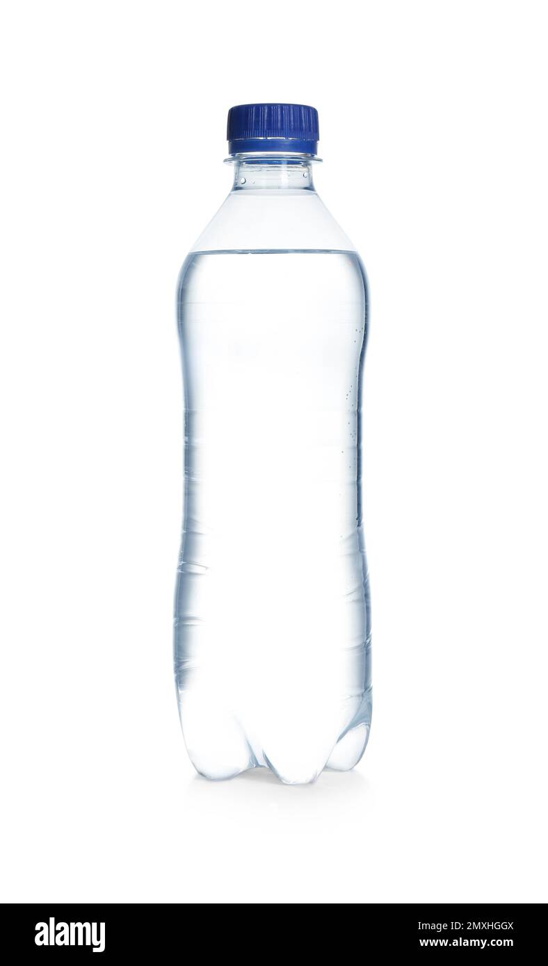 Plastic bottle of pure water isolated on white Stock Photo - Alamy