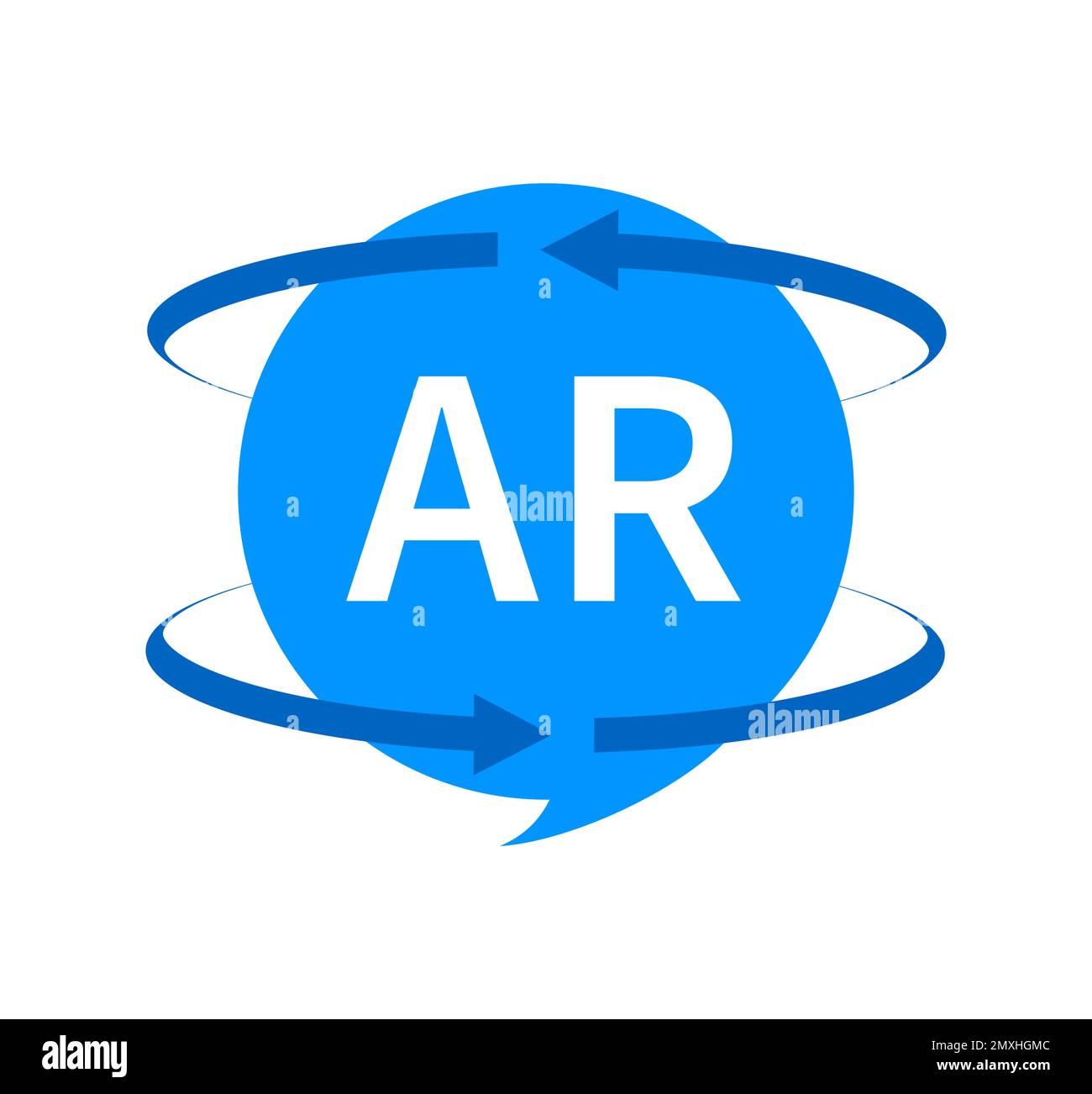 Augmented reality icon. AR symbol. Virtual reality Stock Vector Image ...