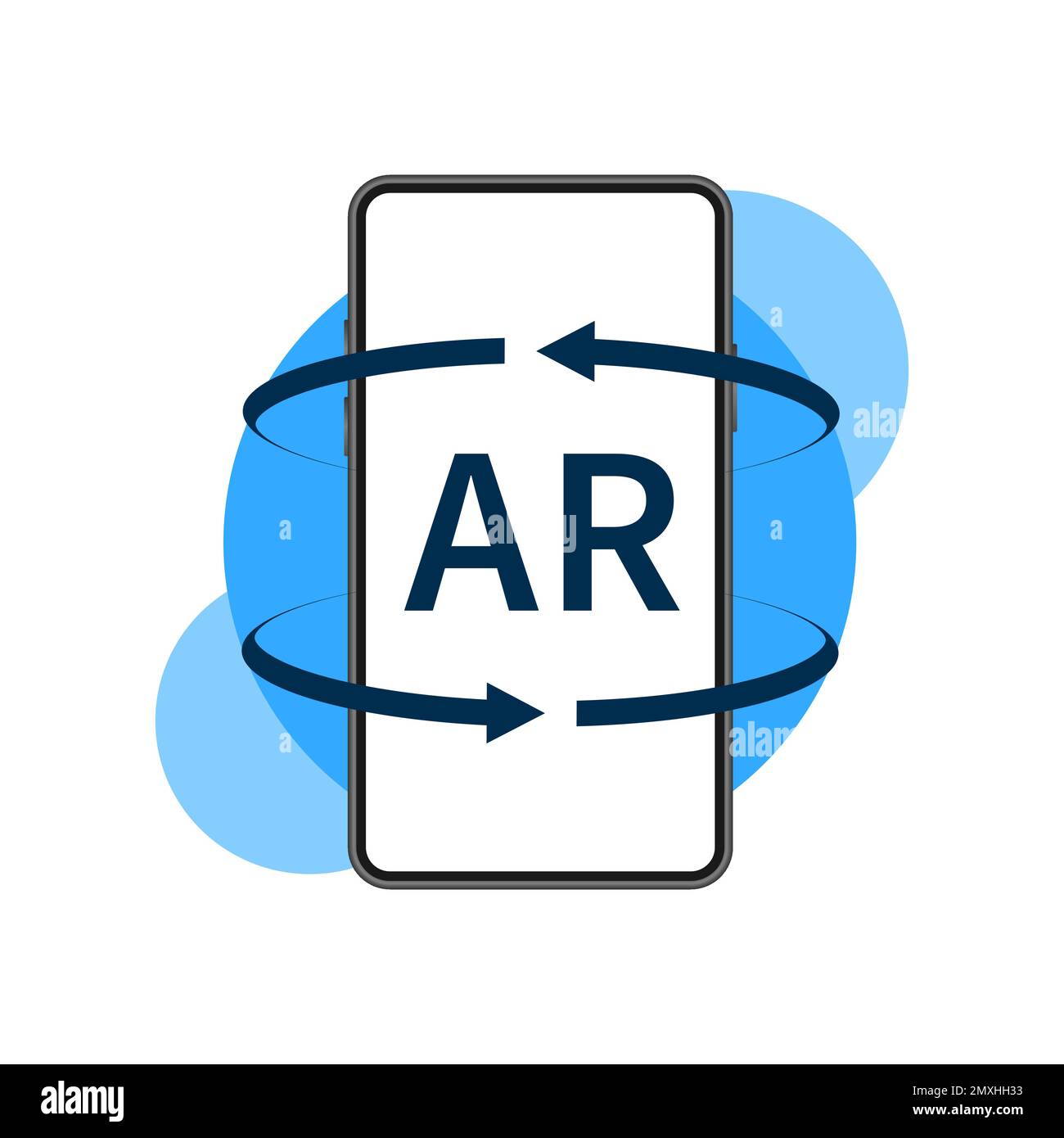 Augmented reality icon. AR symbol. Virtual reality on smartphone Stock Vector Image & Art - Alamy